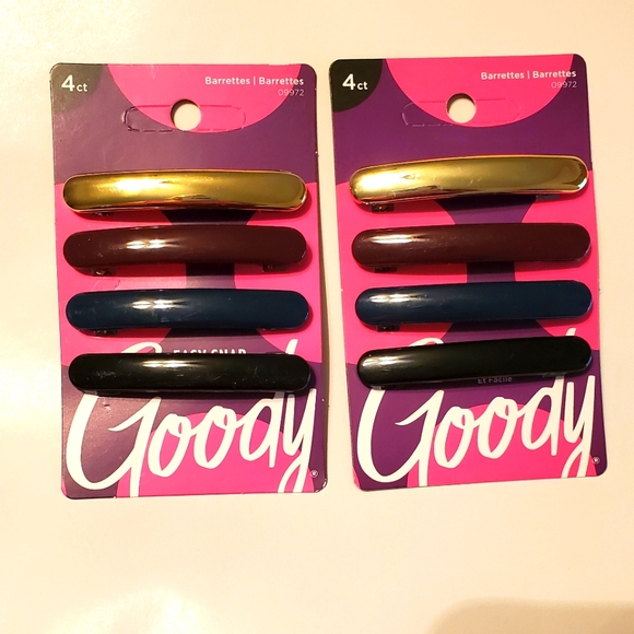 Goody | Hair | Goody 4 Multicolor Barrettes Per Pack Qty 2 Packs Nwt ...